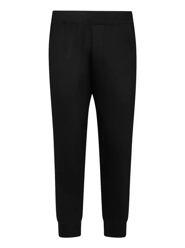 Dsquared2 Logo-embroidered Cotton Track Pants - Black