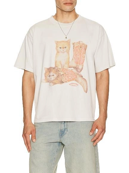 REMINGTON STONE Kittens Tee - Bone