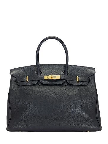 Hermès Togo Birkin 35 Retourne Handbag - Noir