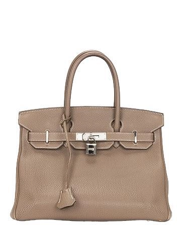 Hermès Togo Birkin 30 Handbag - Etoupe