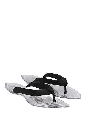 Alaïa Invisible Padded Thong Sandals - Noir
