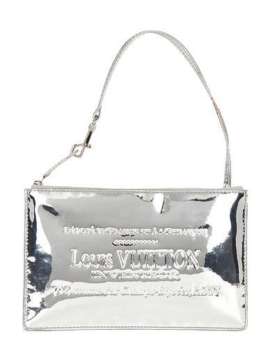 LOUIS VUITTON Limited Edition Monogram Miroir Pochette Platt Shoulder Bag - Silver