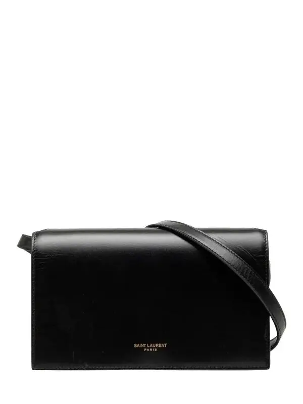 Saint Laurent Smooth Calfskin Crossbody Bag - Black