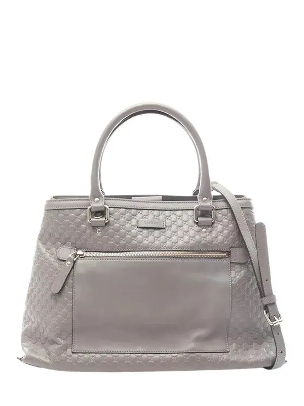 Gucci Microssima Satchel - Grey