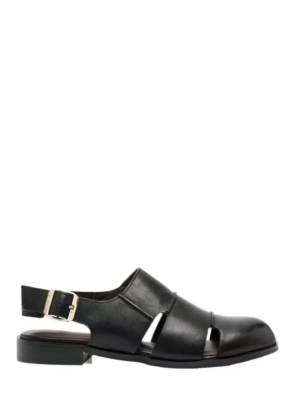 ADRIANNA FERETTI Buckle-fastening Caged Sandals - Black