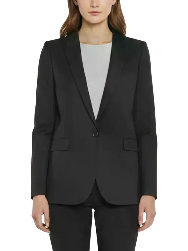 Saint Laurent Single-breasted Wool Blazer - Black