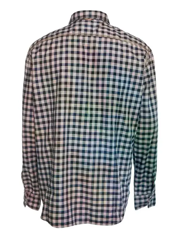 BOSS Checked-pattern Shirt - Blue