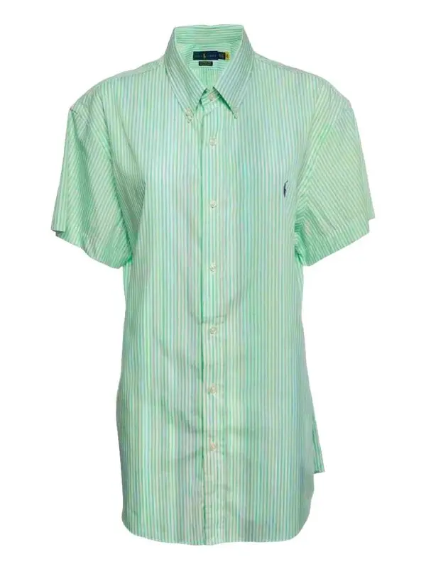 Ralph Lauren Striped Cotton Shirt - Green