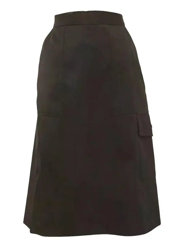 Moncler Gabardine Pencil Skirt - Black