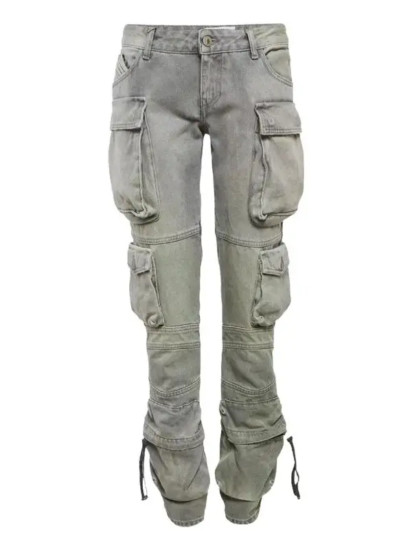 Attico Essie Cargo Jeans - Grey