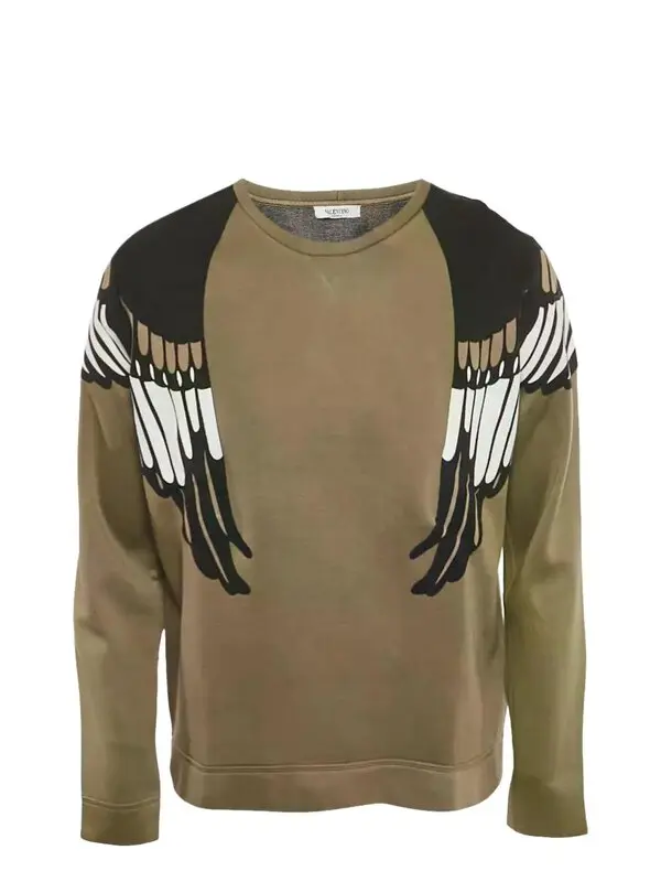 Valentino Garavani Eagle Appliqué Sweatshirt - Green