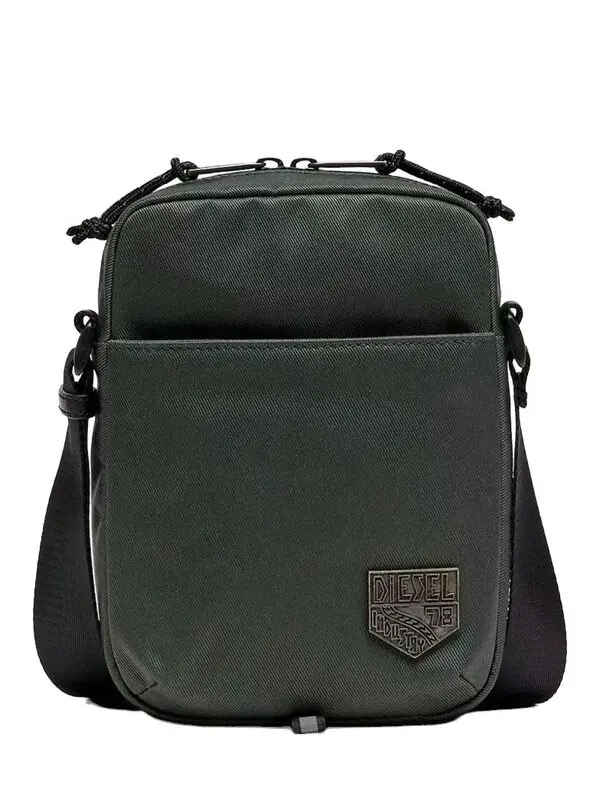DIESEL® D-pack Logo Plaque Cross Body Bag - Green