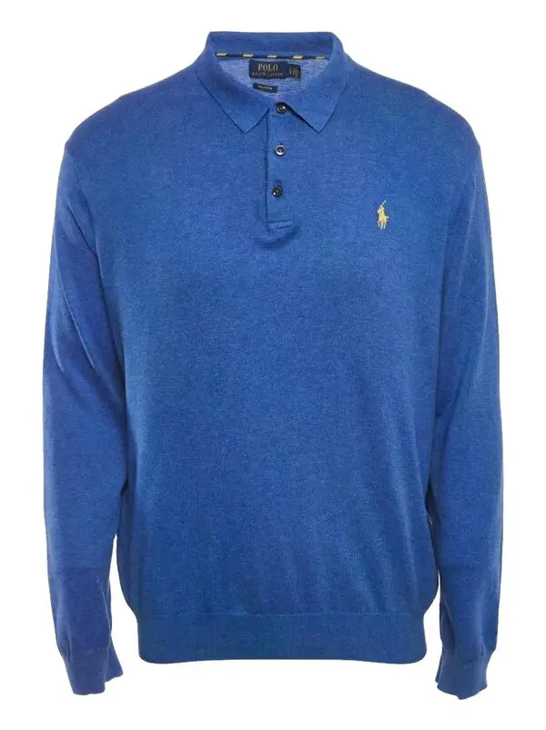 Polo Ralph Lauren Cotton Long-sleeve Polo Shirt - Blue
