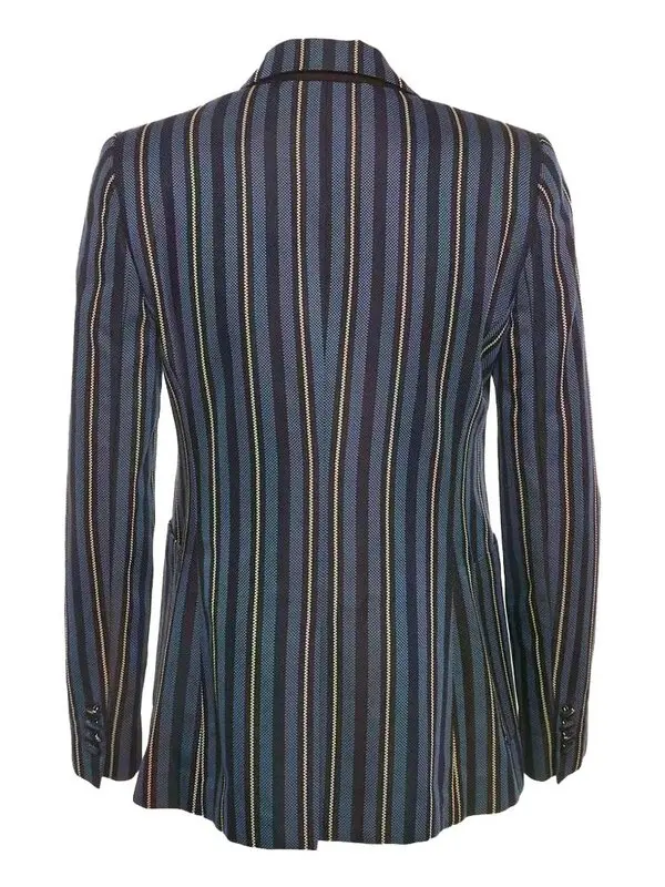 Burberry Striped Jacquard Blazer - Blue
