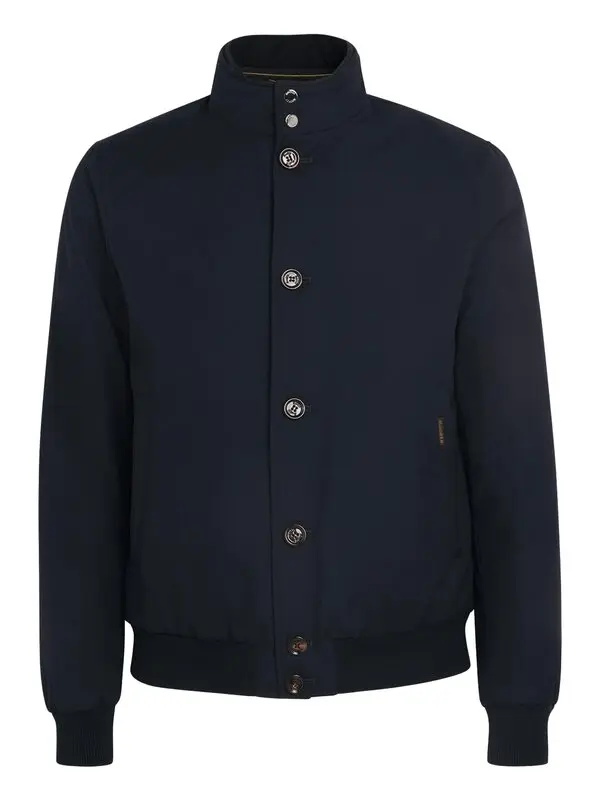MOORER Waterproof Janos-pum Bomber Jacket - Navy