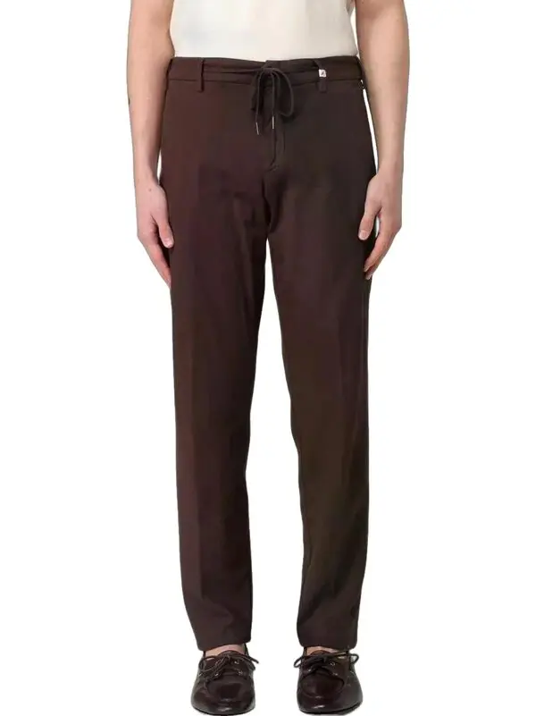 MYTHS Drawstring Straight-leg Trousers - Brown
