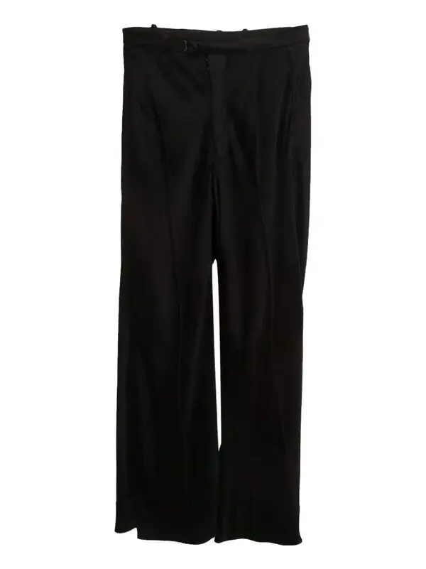MAISON MARGIELA Textured Satin Trousers - Black