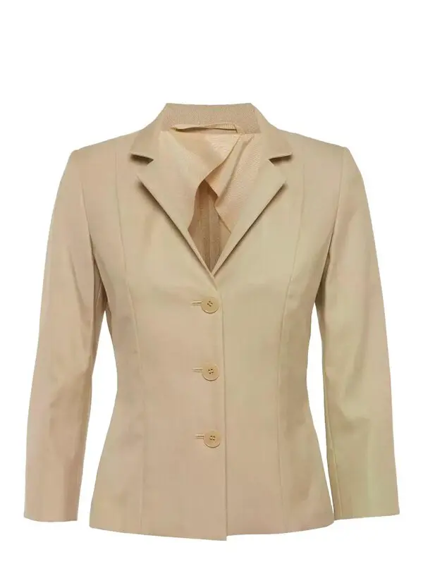 Max Mara Long-sleeve Single-breasted Blazer - Neutrals
