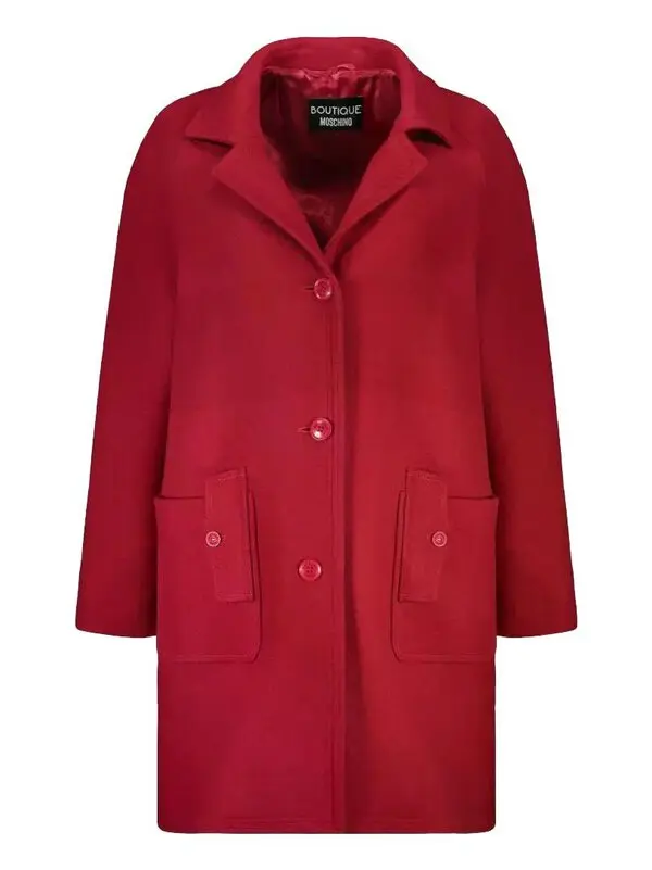 Moschino Button-fastening Coat - Red