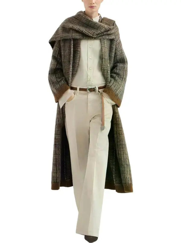 Brunello Cucinelli Dyed-denim Contemporary Loose Trousers - Neutrals