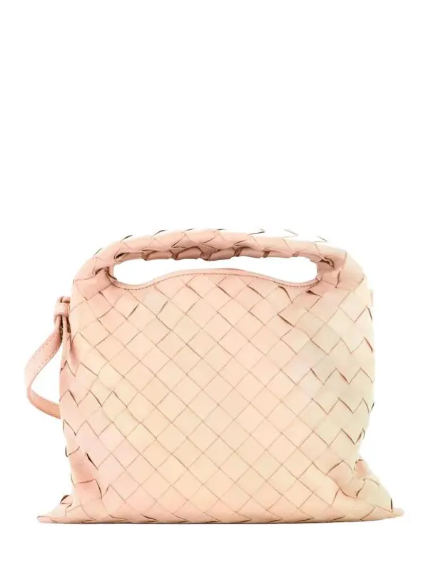 Bottega Veneta Intrecciato Nappa Mini Satchel - Pink