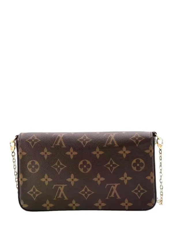 LOUIS VUITTON Felicie Pochette Monogram Canvas Crossbody Bag - Brown
