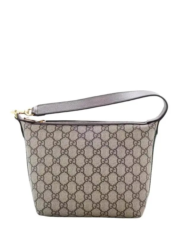 Gucci Ophidia Gg Coated Canvas Super Mini Shoulder Bag - Brown