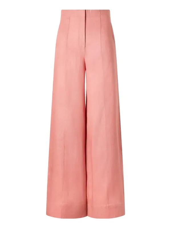 ANDRES OTALORA Wide-leg Linen Pants - Pink