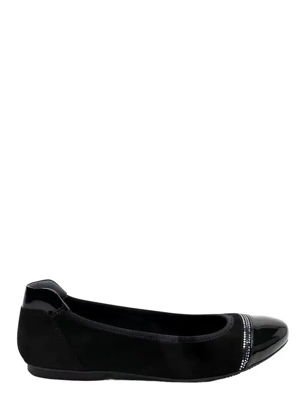 Hogan Sequinned Ballerina Flats - Black