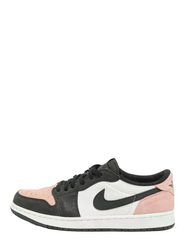 Nike Air Jordan 1 Low Og Lace-up Leather Sneakers - Pink