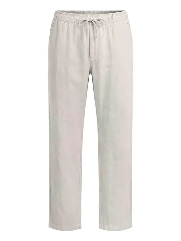 Hartford Drawstring Straight Trousers - Neutrals