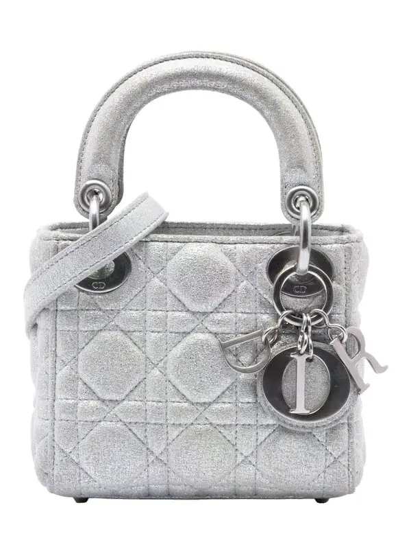 Dior Micro Lady Satchel - Silver