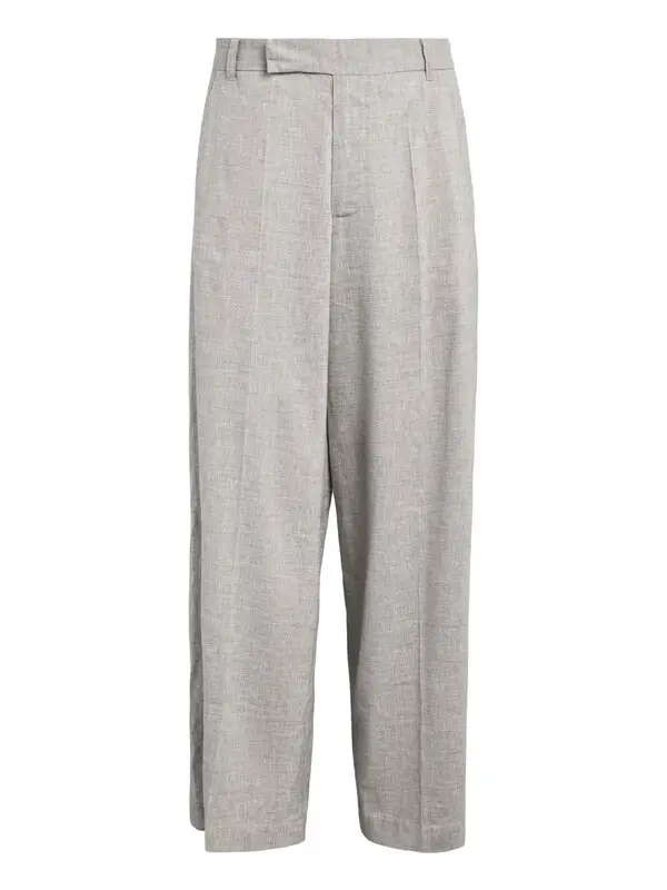 WON HUNDRED Linen-blend Eron Tailored Trousers - Grey