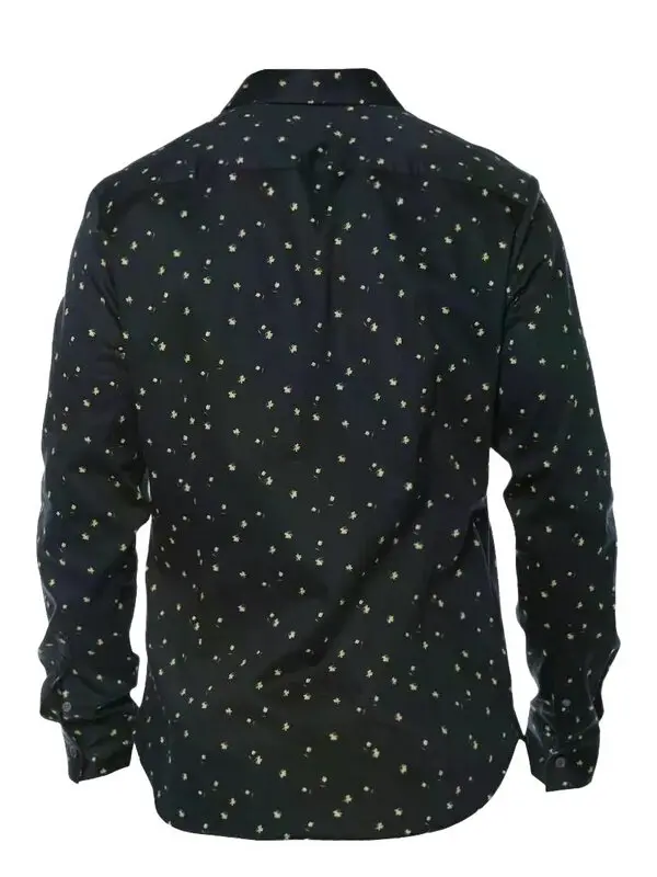 Ted Baker London Floral-print Long-sleeve Shirt - Blue