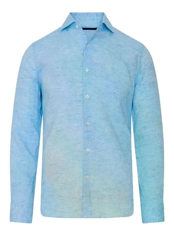 PATRICK ASSARAF End-on-end Long-sleeve Shirt - Blue
