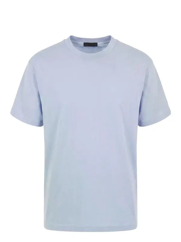 Prada Logo-patch Crew-neck T-shirt - Blue