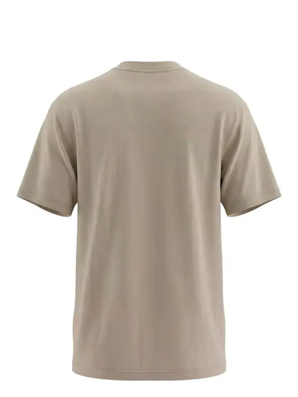 AUTRY Logo-embroidered T-shirt - Neutrals