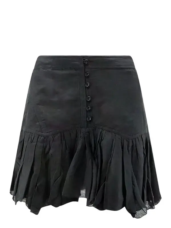 MARANT ETOILE Daneen Ruffled Mini Skirt - Black