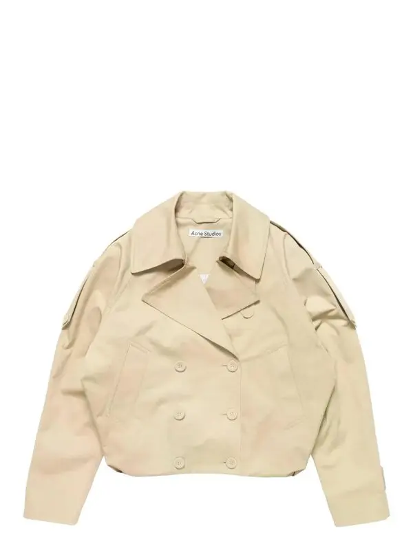 Acne Studios Short Trench Coat - Neutrals