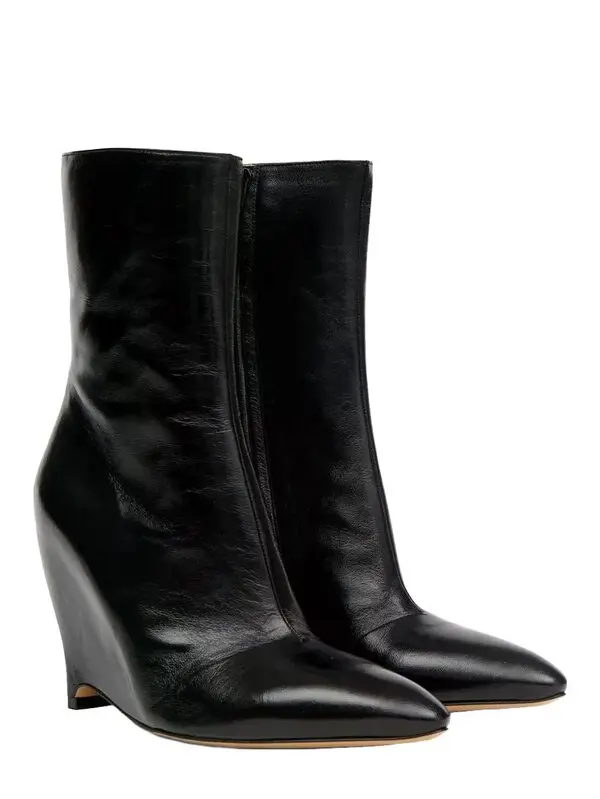 MAISON MARGIELA Wedge-heel Ankle Boots - Black