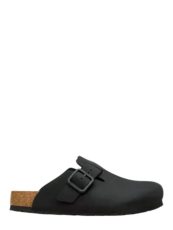 BIRKENSTOCK Boston Buckle-fastening Mules - Black