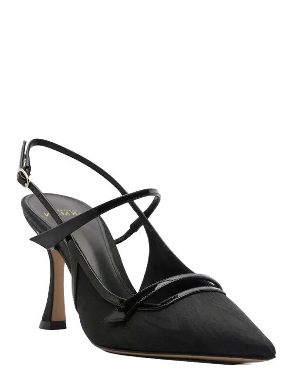 ALEXANDRE BIRMAN Tita Moire Slingback Pumps - Black