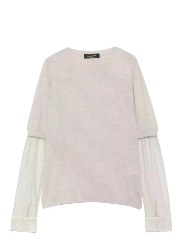 Fabiana Filippi Sheer-panel Top - Neutrals