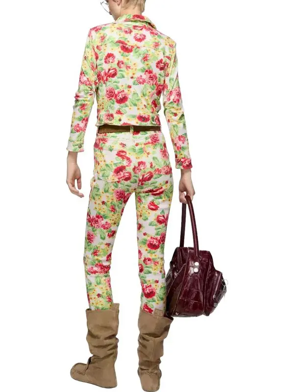 Acne Studios Floral Cotton Jacket - Neutrals