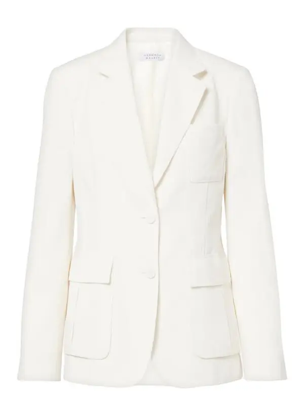 Gabriela Hearst Louisa Cotton Corduroy Blazer - White