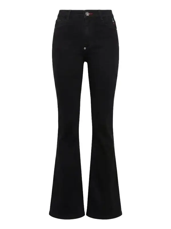 Philipp Plein Flare Fit Jeans - Black