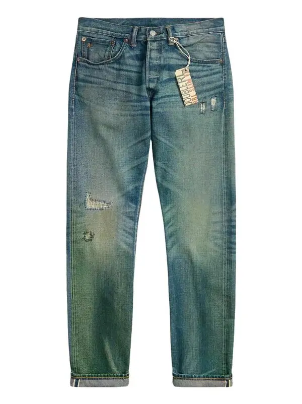 Ralph Lauren Slim Fit Distressed Jeans - Blue