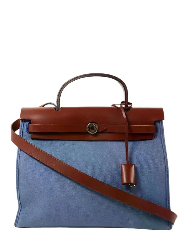 Hermès Herbag Pm Two-way Tote Bag - Blue
