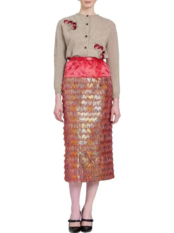 MARKARIAN Theodora Beaded Cardigan - Neutrals