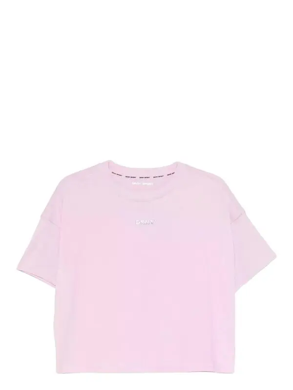 Dkny Logo Plaque T-shirt - Pink